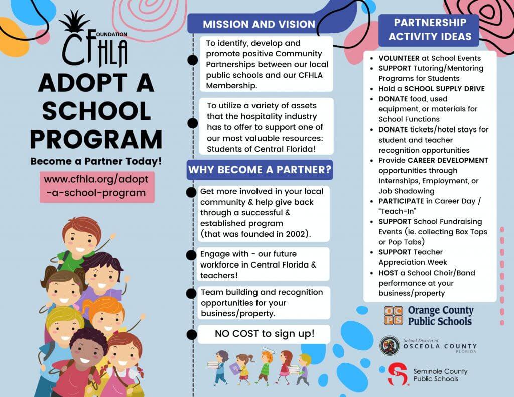 Adopt-A-School - The Central Florida Hotel & Lodging Association